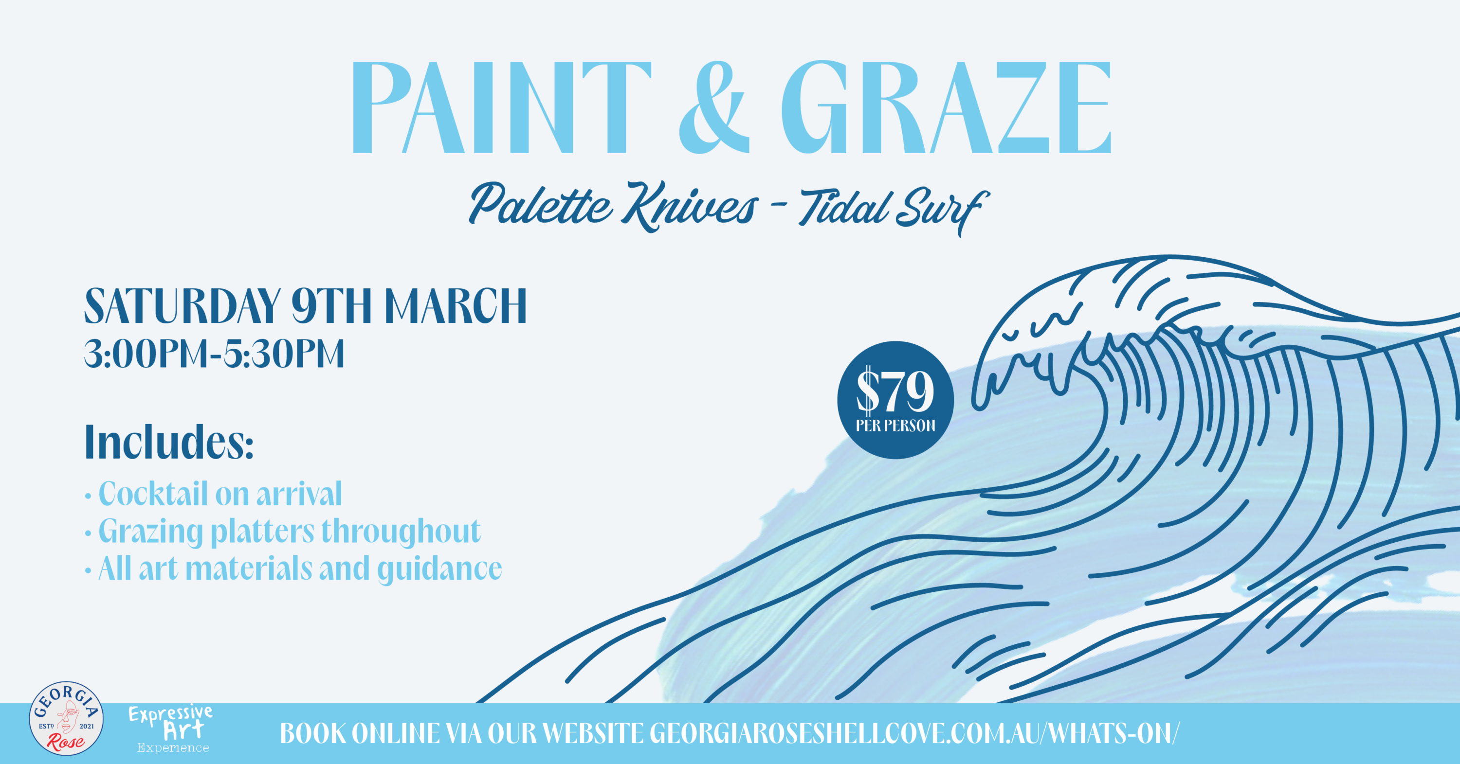Paint & Graze - Palette Knives: Tidal Surf at Georgia Rose - Visit ...