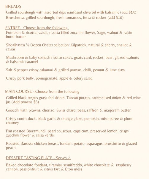 Valentines Day at Relish on Addison - Visit Shellharbour